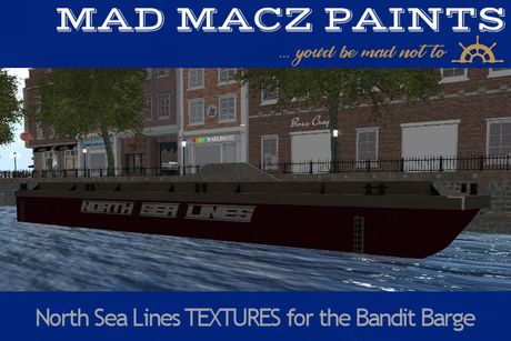 Second Life Marketplace - Bandit BARGE textures: North Sea Lines red