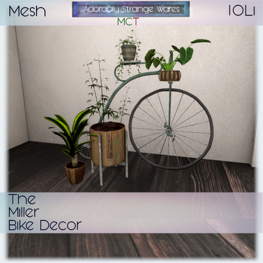 Second Life Marketplace - ~ASW~ The Miller Bike Decor Second Life Marketplace - ~ASW~ The Miller Bike Decor