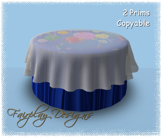 Second Life Marketplace - CeLEbRaTE Birthday Table! COPYABLE
