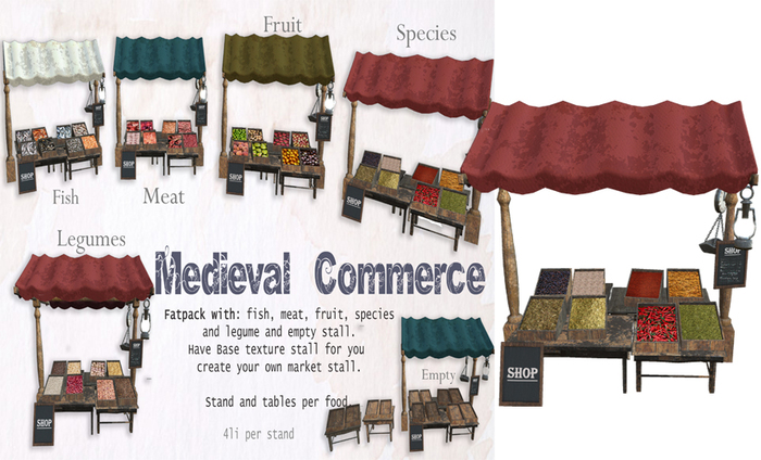 Second Life Marketplace - Mushilu. 0015wl Medieval commerce Species