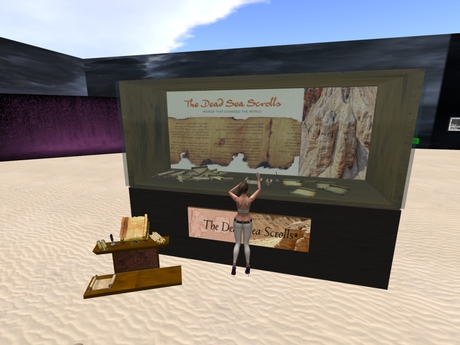 Second Life Marketplace - THE DEAD SEA SCROLLS DISPLAY SET-CRATE