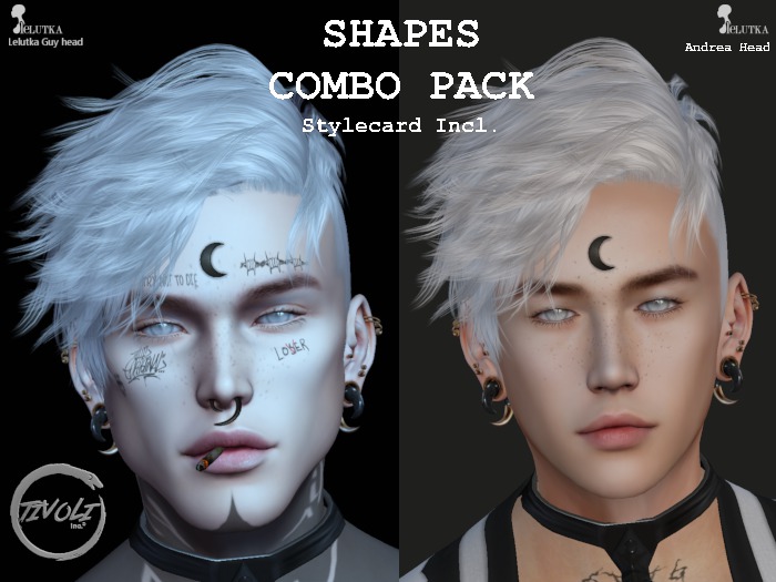 Second Life Marketplace - - Tivoli Inc - Combo shapes Cade ( Lelutka ...