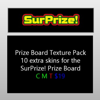 Second Life Marketplace - SurPrize! Prize Board Texture Pack