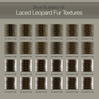 Second Life Marketplace - Laced Leopard Fur - 84 Skye WhiteBox Full ...