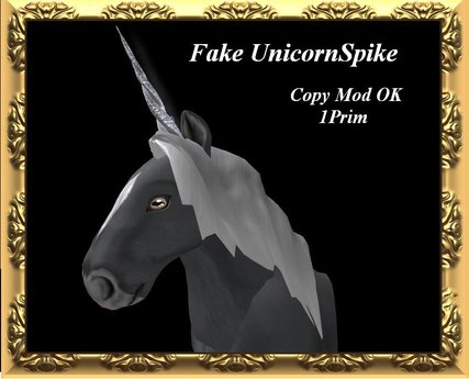 Second Life Marketplace - Fake Unicorn Spike for Amaretto Breedable Horse