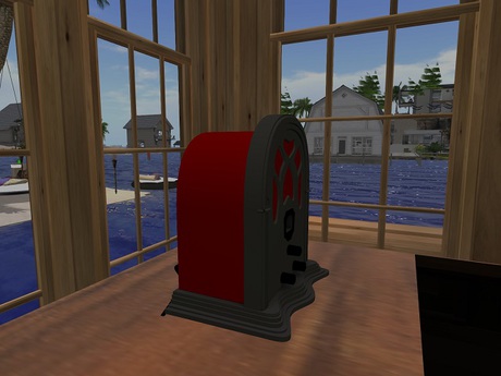 Second Life Marketplace - Old Radio-red