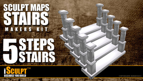 Second Life Marketplace - [iSculpt] Stairs - Sculpt Stairs - Sculpt ...