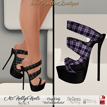 Second Life Marketplace - DPB Ms. Hollys Heels Style 5 - Purple