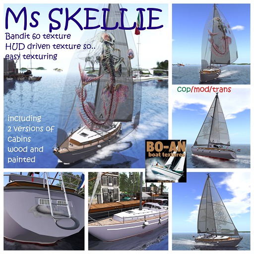 Second Life Marketplace - 60 BANDIT MS SKELLIE Complete Texture Set