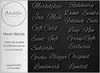 Second Life Marketplace - Blackstone - Mesh Words - Dark Silver