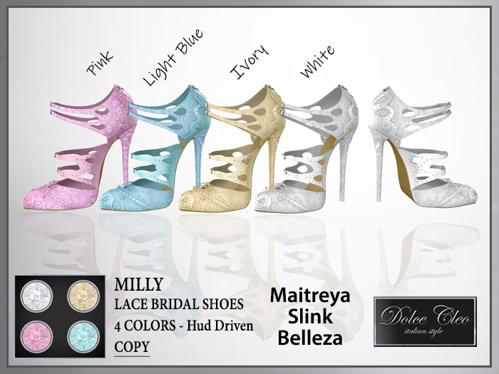 Second Life Marketplace - [DEMO] MILLY BRIDAL HIGH HEELS