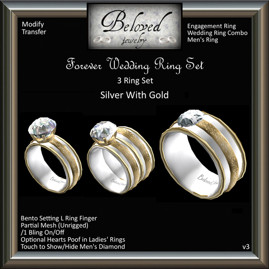 Second Life Marketplace - Beloved Jewelry : Forever Engagement Wedding ...