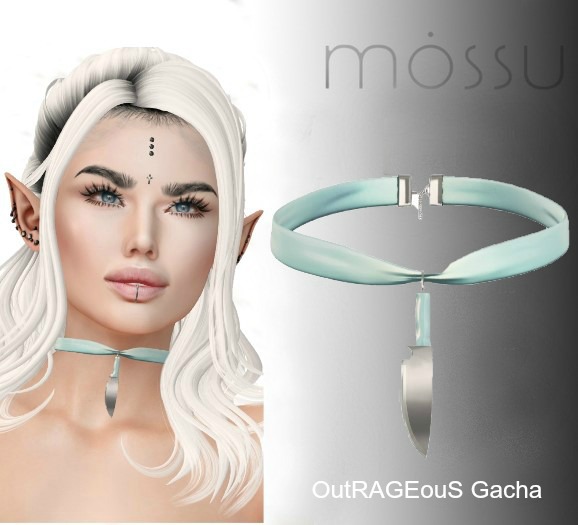 Second Life Marketplace - Mossu - Daddy Issues - Knife Choker - Mint