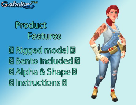 Second Life Marketplace - COMPLETE AVATAR - (BENTO) - CLIP (FORTNITE)