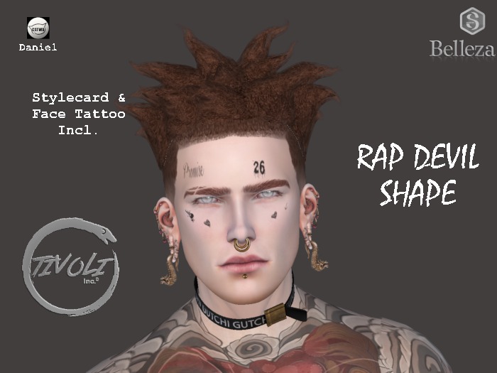 Second Life Marketplace - - Tivoli Inc - Rap Devil Shape for Catwa ...