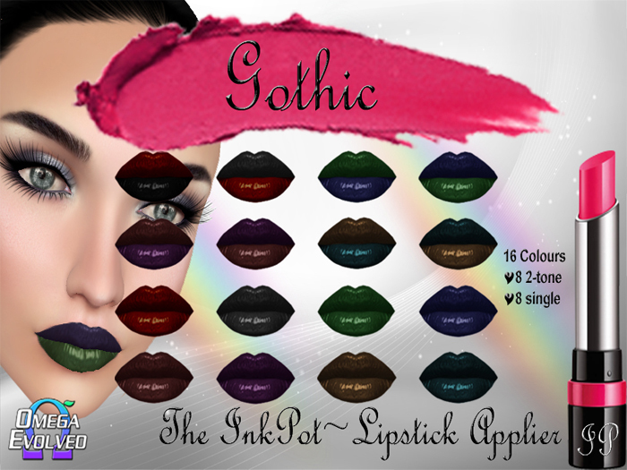 Second Life Marketplace - The Inkpot~Gothic~Omega Lipstick Applier