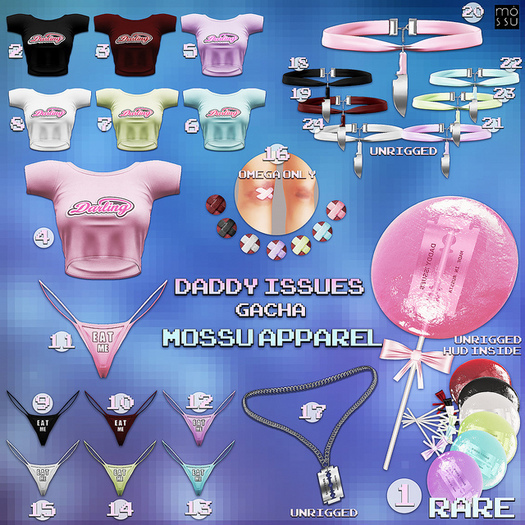 Second Life Marketplace - Mossu - Daddy Issues.Top - Pink - Maitreya