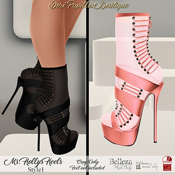 Second Life Marketplace - DPB Ms. Hollys Heels Style 1 - Peach
