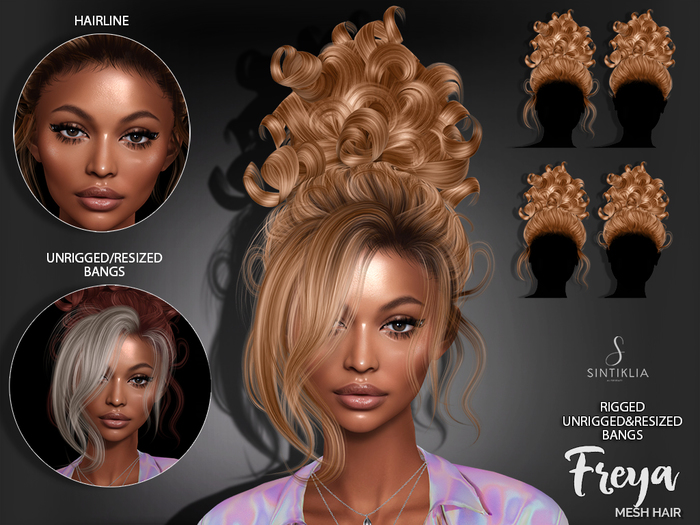 Second Life Marketplace - Sintiklia - Hair Freya - Colors&pastels