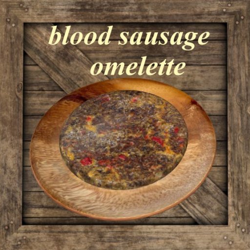 Second Life Marketplace - Tortilla de morcilla / Blood Sausage omelette ...