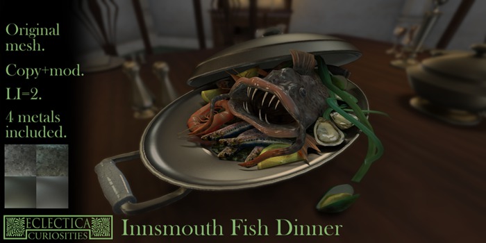 Second Life Marketplace - Eclectica Curiosities-Innsmouth Fish Dinner
