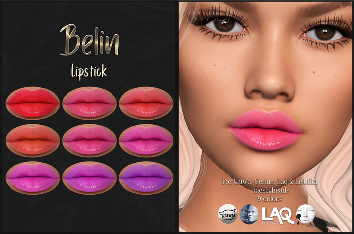 Second Life Marketplace Avada~ Belin Lipstick Demo