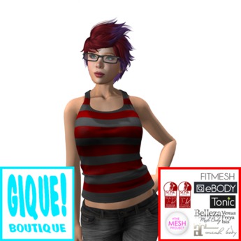 Second Life Marketplace - [Gique!] Freddy - Women's Army Tank