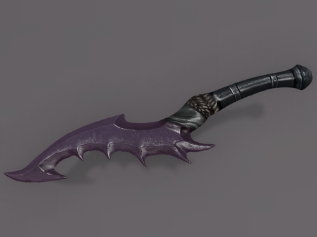 Second Life Marketplace - Habib Creations - Demon Claw Dagger (purple)