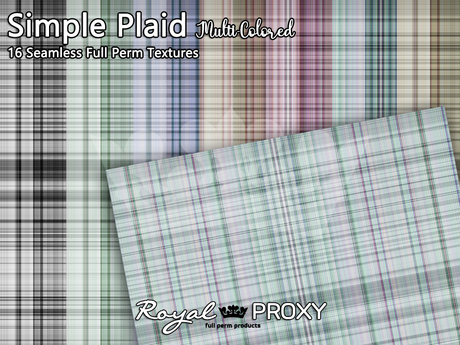 Second Life Marketplace - RP 16 Full Perm Seamless Textures - Simple Plaid