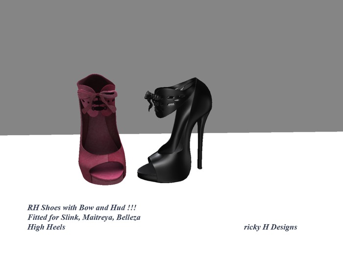 Second Life Marketplace - RH Shoes with Bow and Hud