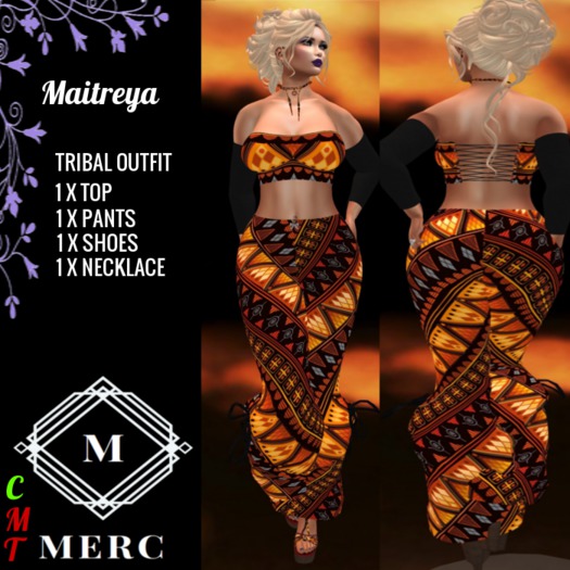 Second Life Marketplace - MERC - OUTFIT - TRIBAL - MAITREYA