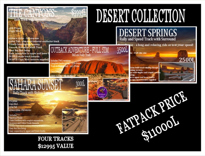 Second Life Marketplace Desert Fatpack