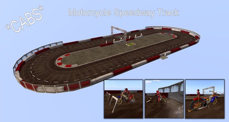 Second Life Marketplace - *CABS* Speedway Drift Bike + Race Track ...