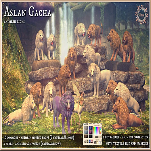 Second Life Marketplace - Jinx : Aslan Gacha Rock Stand Snow