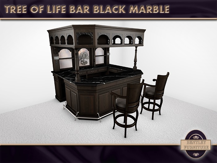 Second Life Marketplace - Tree of Life Bar Black Marble - PG Version