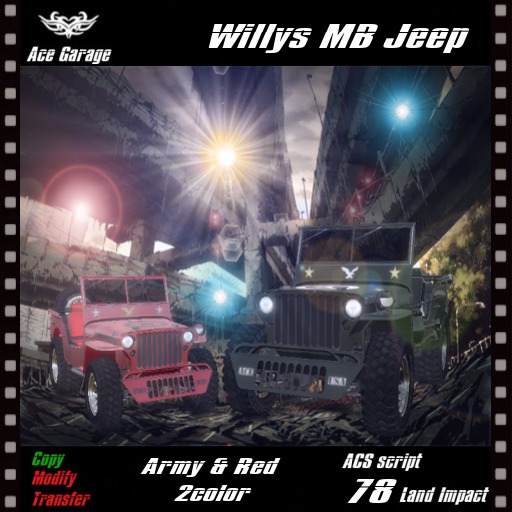 Second Life Marketplace - [A.G] Willys MB Jeep