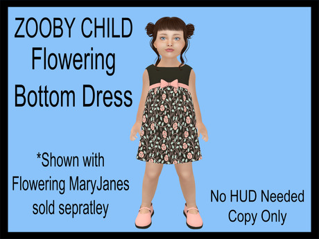 Second Life Marketplace - Steph-O-Bee's - Flowering Bottom Dress (Zooby ...