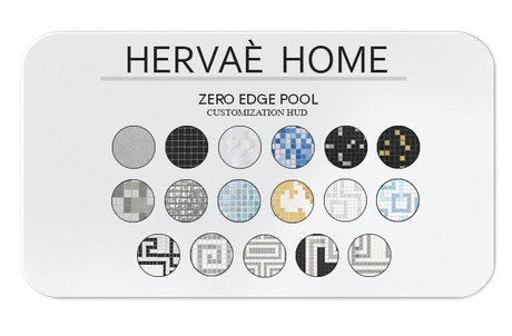 Second Life Marketplace - Hervae Home : Zero Edge Pool in Limestone
