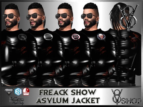 Second Life Marketplace - +V8 SHOP+ASYLUM JACKET FREAK SHOW UNIVERSAL HUD++