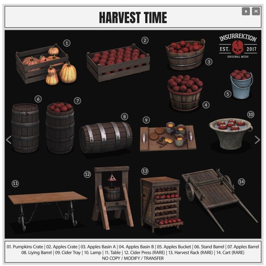 Second Life Marketplace - [IK] Harvest Time - 06. Stand Barrel