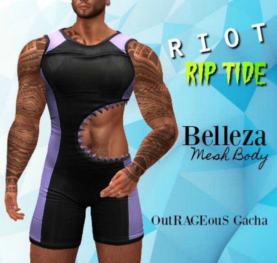 Second Life Marketplace - RIOT / Rip Tide - Wetsuit - B.Jake - Lilac