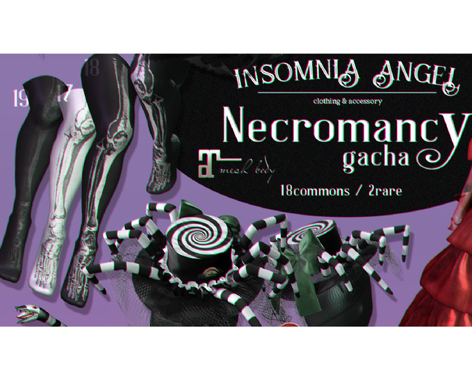 Second Life Marketplace - Insomnia Angel . necromancy -19- skeleton ...