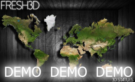 Second Life Marketplace - Fresh3D World Map-DEMO