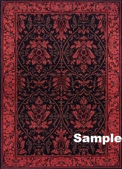 Second Life Marketplace - Gothic Burgandy Rug