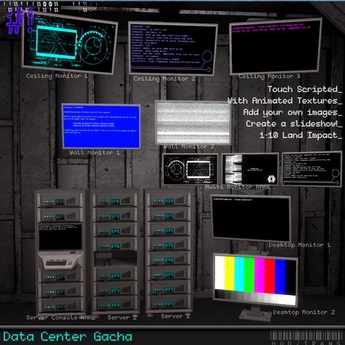Second Life Marketplace - #hashbang! - Data Center Gacha - Server Rack 1