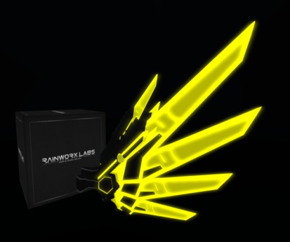 Second Life Marketplace - [RL] BENTO: Mechanical Wings - Neon Yellow