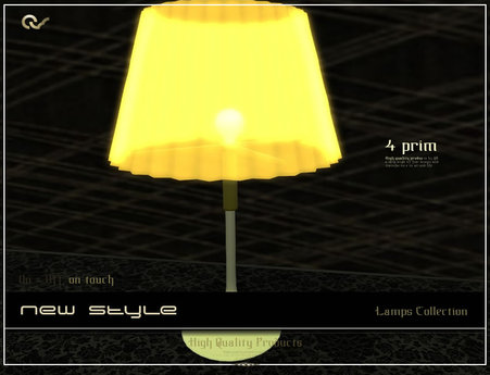 Second Life Marketplace - Modern Lamp, table lamp.