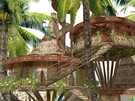 Second Life Marketplace - Palm Tree House "Orchid Dream" 69Li