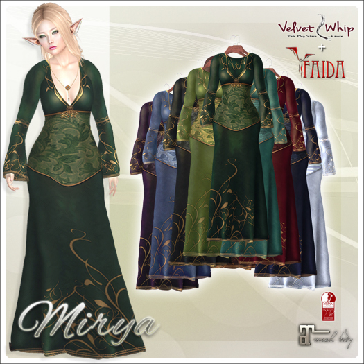Second Life Marketplace - [V/W] + Faida - Mirya Dress FATPACK ...