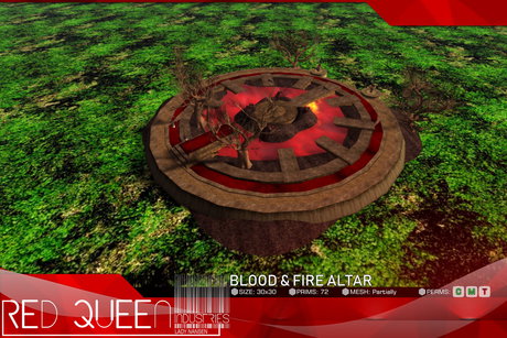 Second Life Marketplace - 【ⓇⓆ】Blood & Fire Altar (RP Setup)